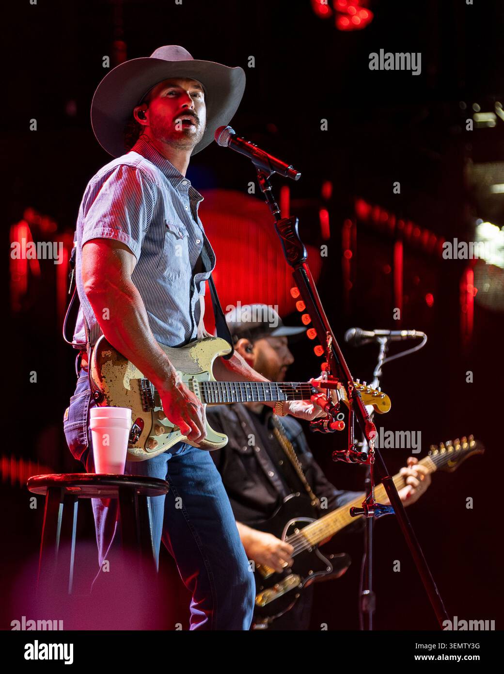 Riley Green performs during Night 4 of CMA Fest at Nissan Stadium in ...