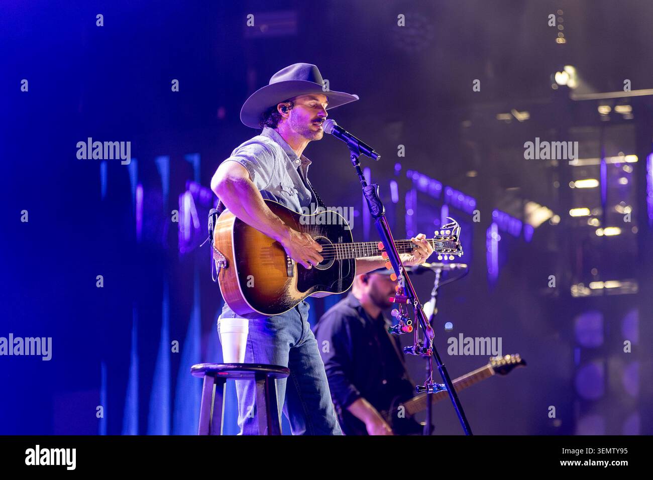 Riley Green performs during Night 4 of CMA Fest at Nissan Stadium in ...