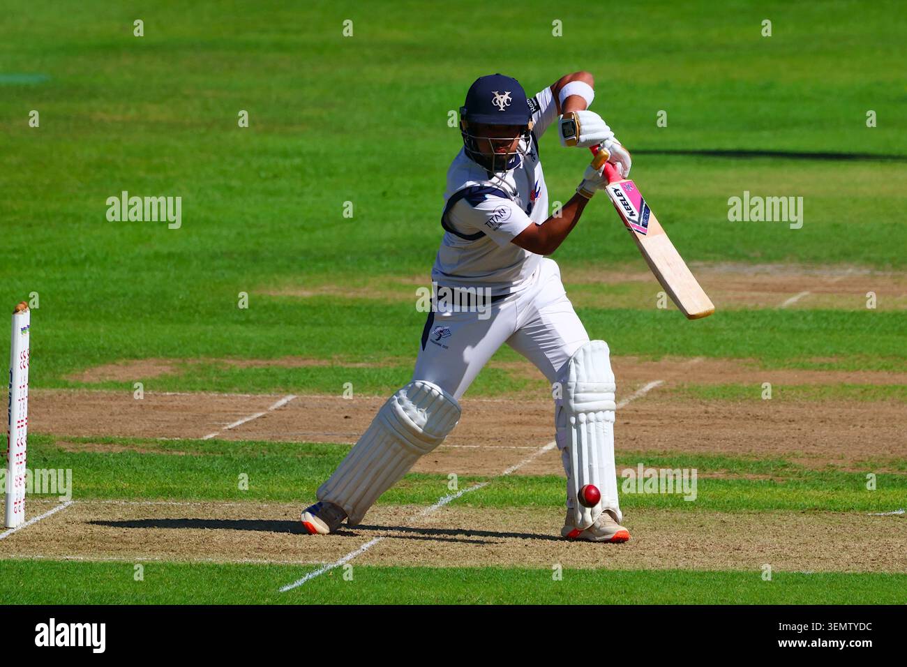 Sheffield, UK. 08 Jun, 2026. Jawad Akhtar of Yorkshire batting during a ...