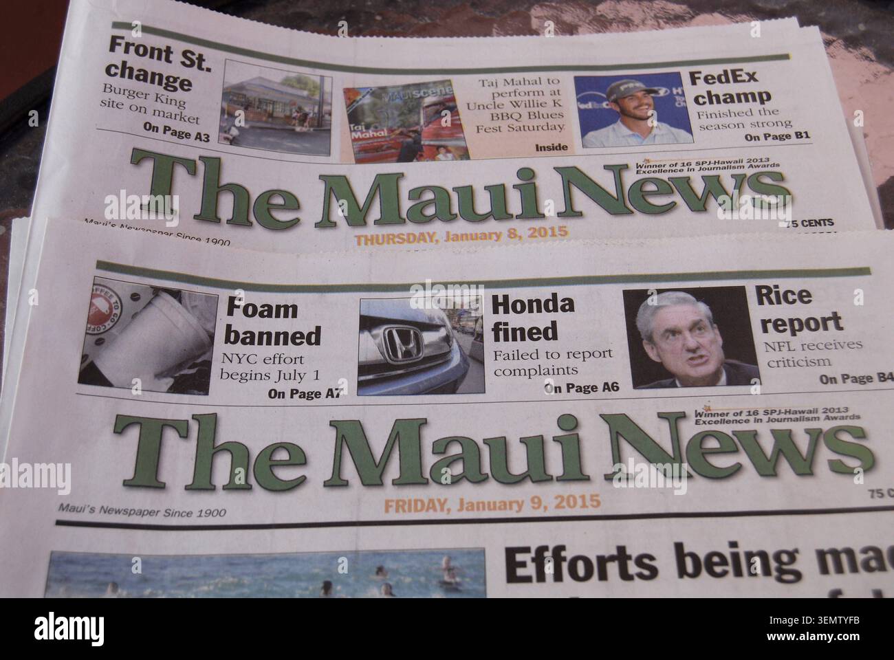 Maui .Hawaii islands ,USA The maui news daily news paper 11 January ...
