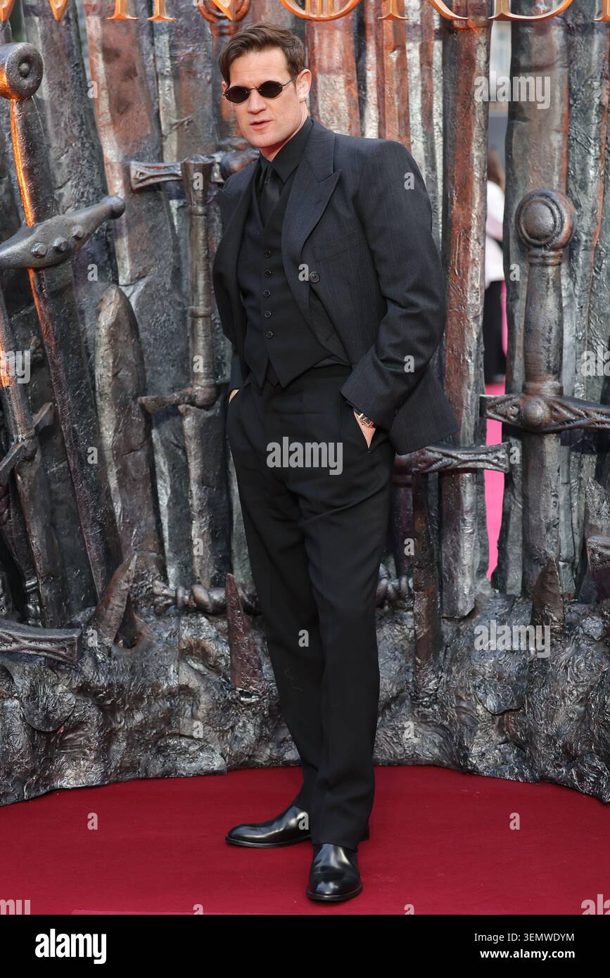 Matt Smith poses for photographers at the World premiere for the series ...