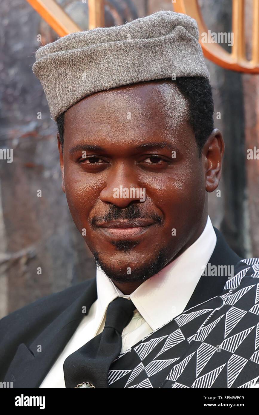 Abubakar Salim poses for photographers at the World premiere for the ...