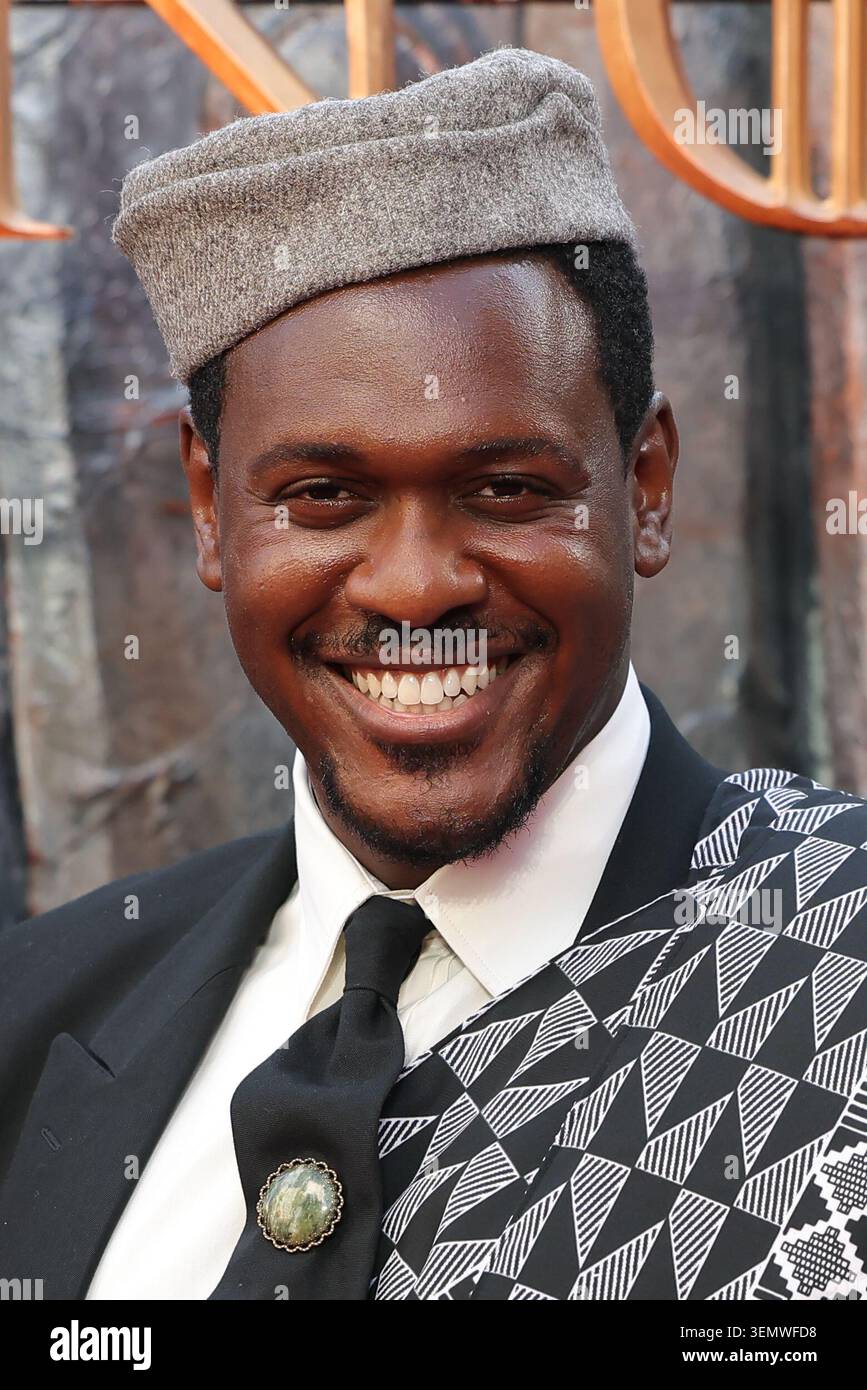 Abubakar Salim poses for photographers at the World premiere for the ...