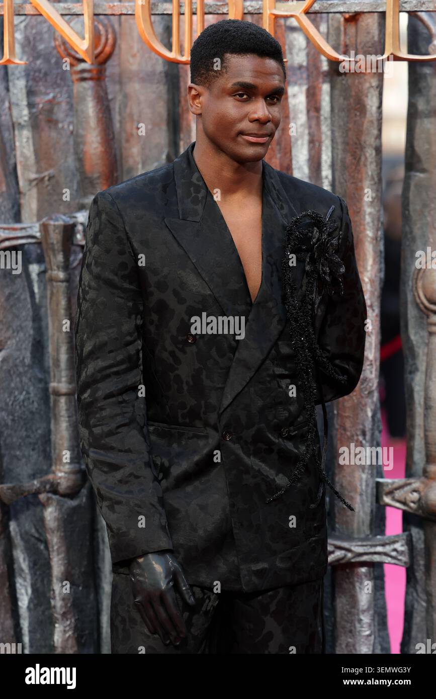 Clinton Liberty poses for photographers at the World premiere for the ...