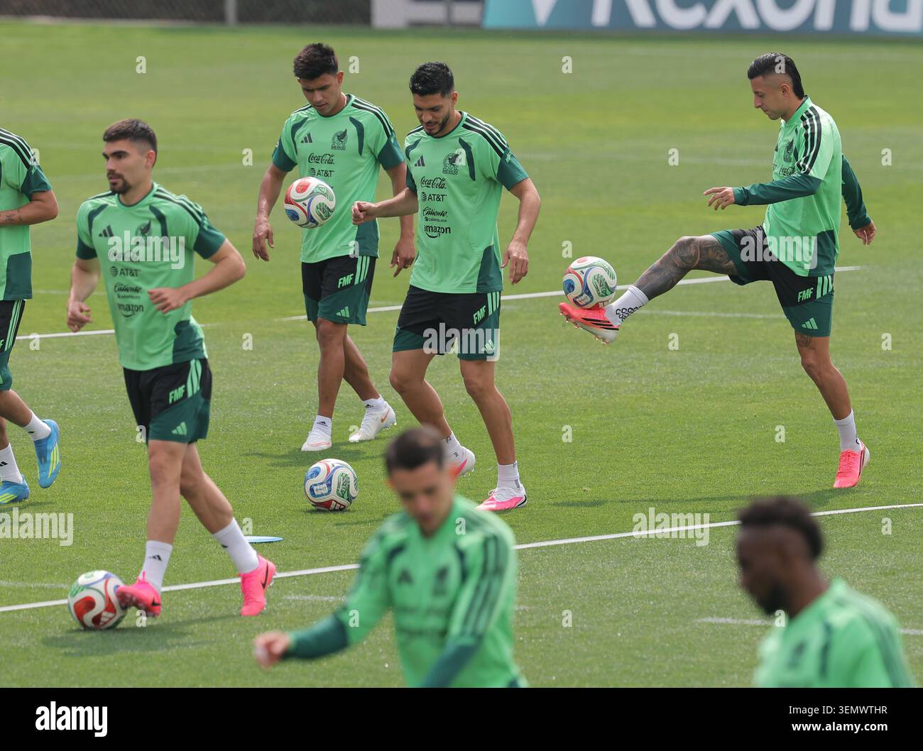Mexican players train ahead of Word Cup Members of the Mexican men's ...
