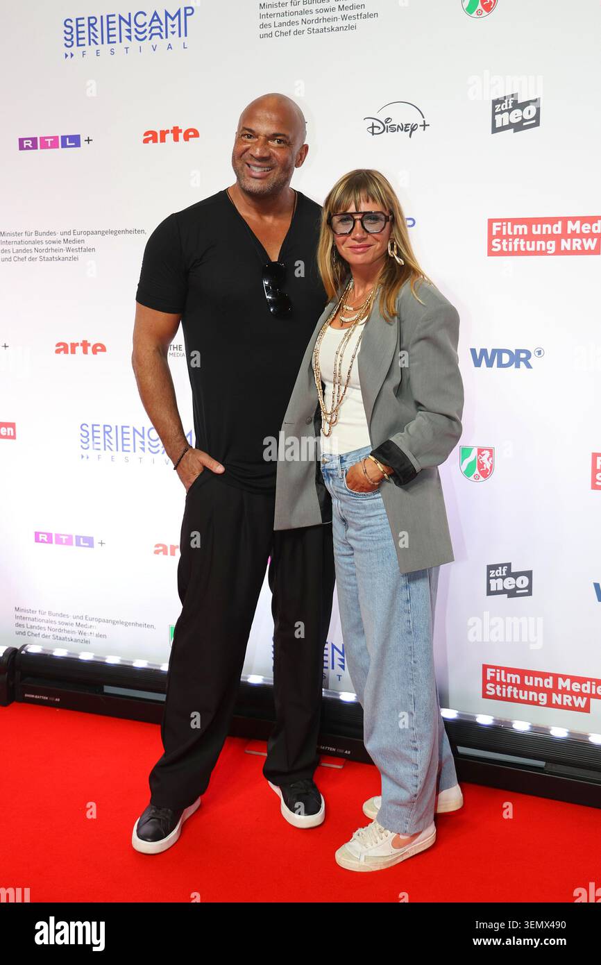 Detlef Soost und Nadeshda Brennicke attend the Seriencamp Festival ...