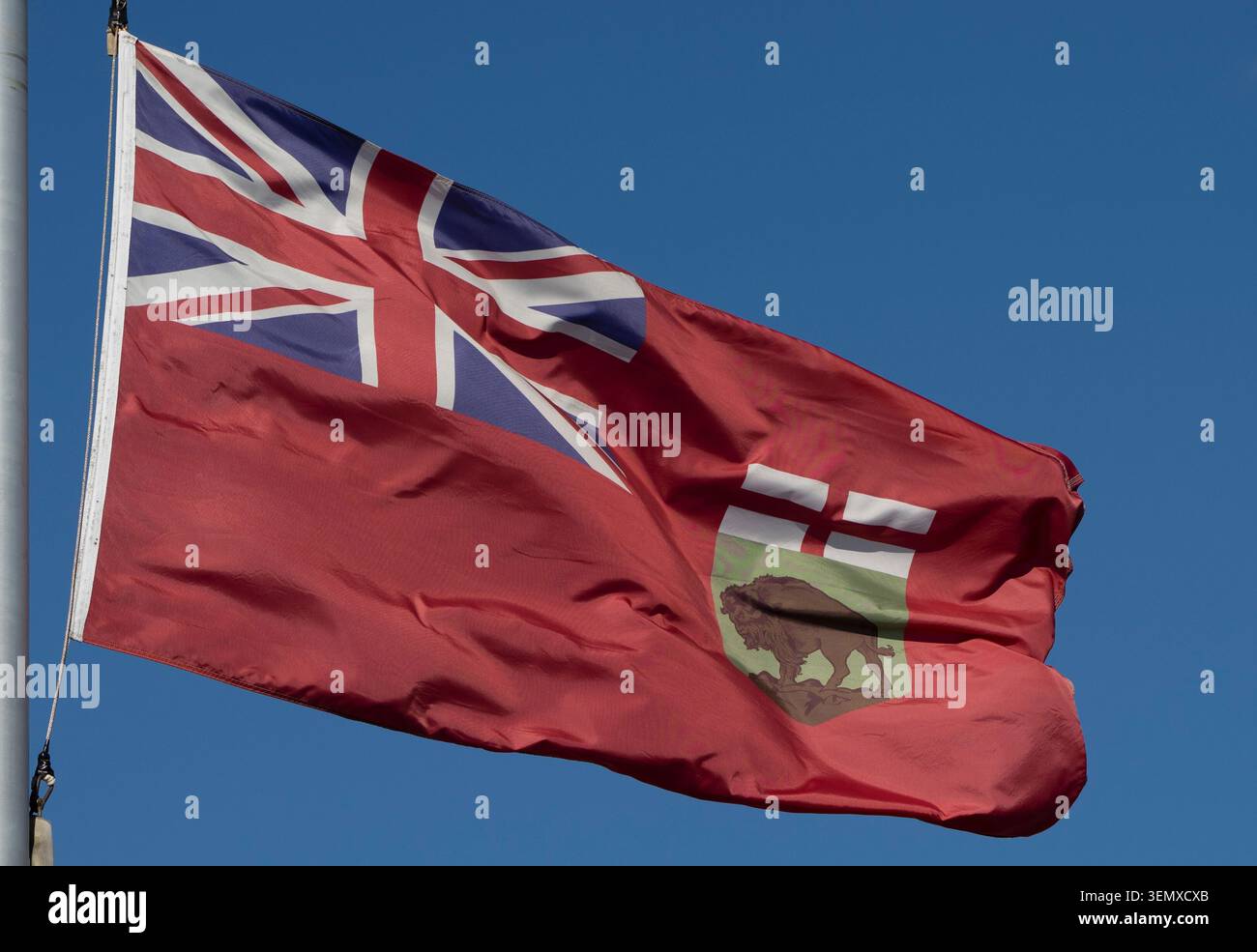 The flag of Manitoba flies on Monday, November 1, 2021 in Ottawa. THE ...