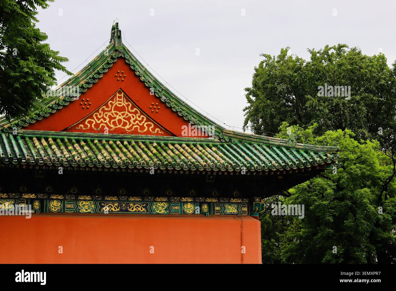 Visitors stroll in Beijing Ancient Architecture Museum during summer ...