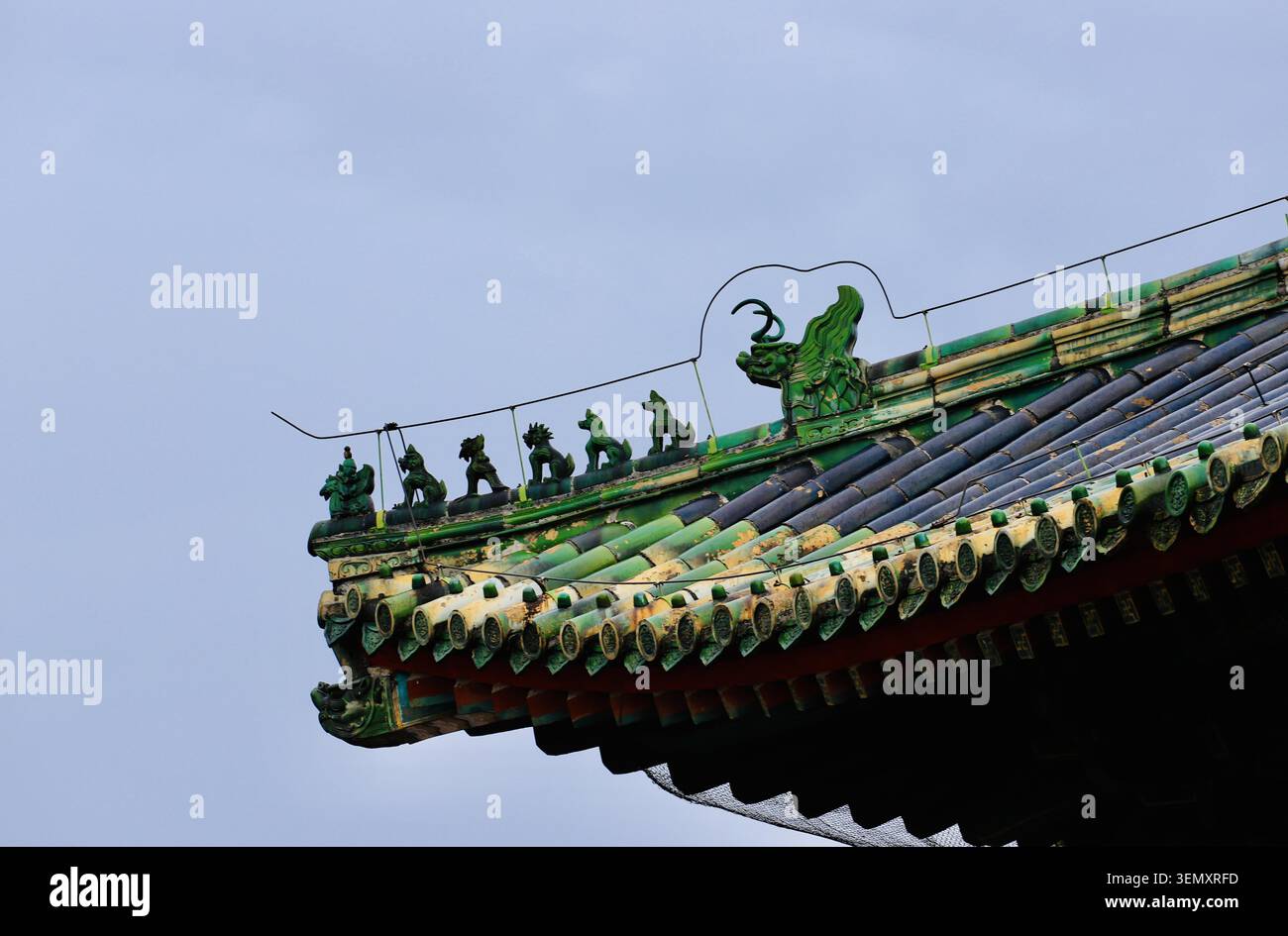 Visitors stroll in Beijing Ancient Architecture Museum during summer ...