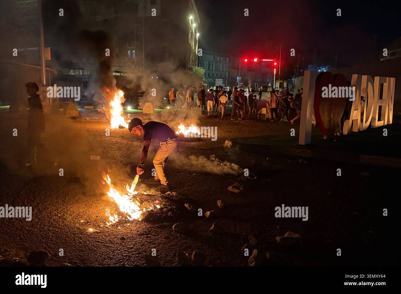 People burn tires and block streets to protest power outages and lack ...