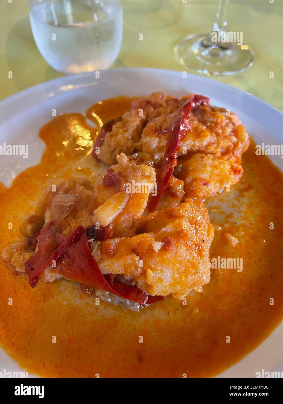Cod with tomato sauce stew. Spain Stock Photo - Alamy