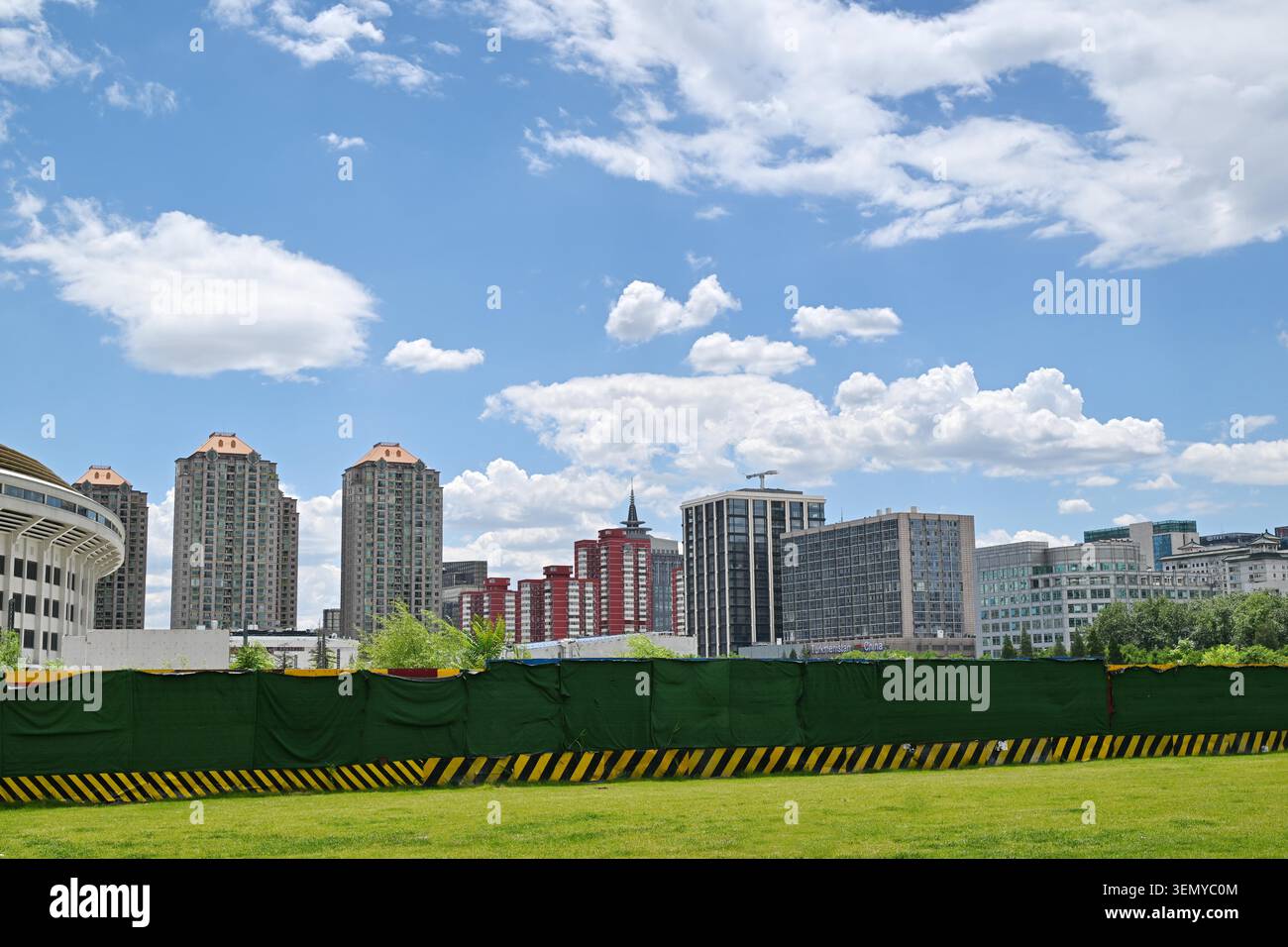 Beijing enjoys clear blue sky with white clouds floating after rain in ...