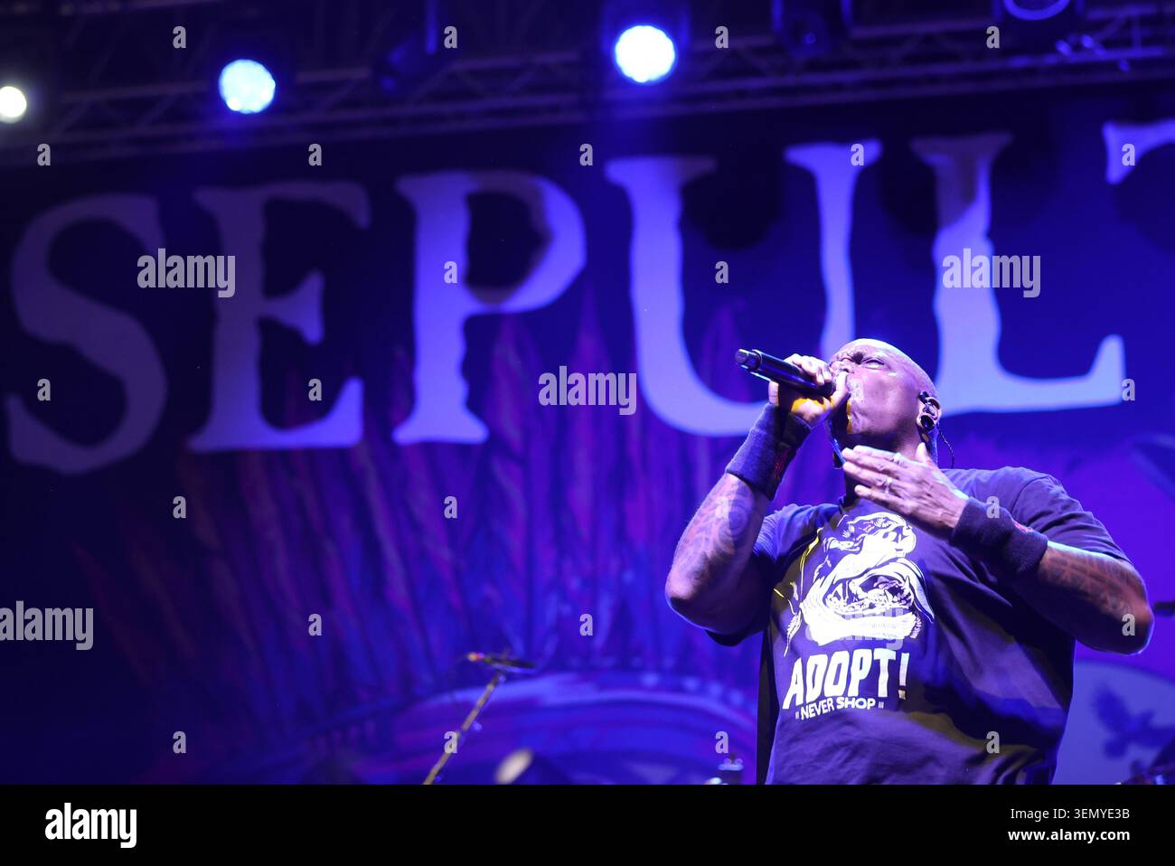 Brazilian groove/thrash metal band Sepultura held a concert at Salatap ...