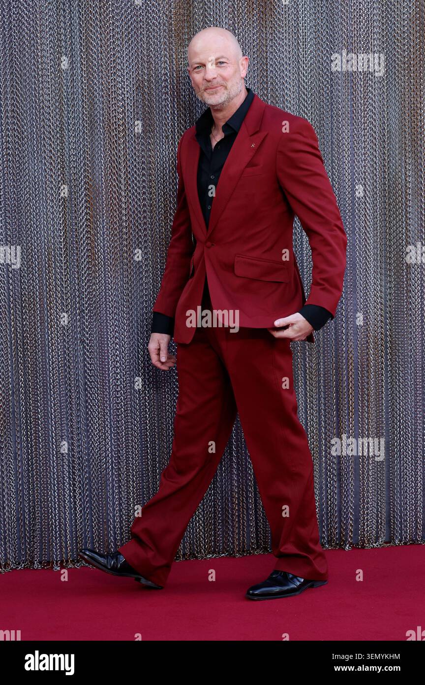 Max Wrottesley at the premiere of the 3rd season of the Sky Now series ...