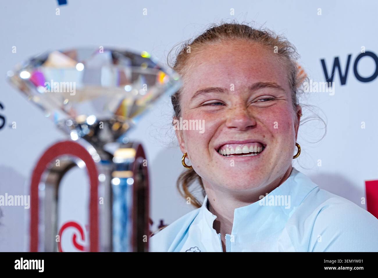 Oslo 20260609. Henriette Jæger at a press conference before the Bislett ...