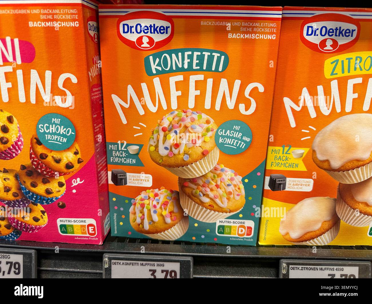 Backmischung, Dr. Oetker. Konfetti Muffins. 15.05.2026 *** Baking mix ...