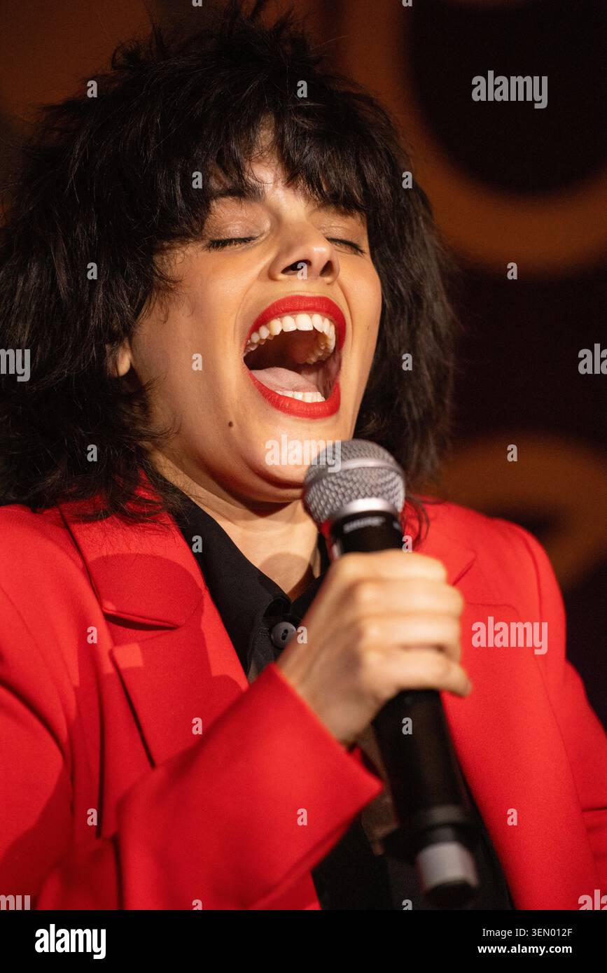 Sarah Manesse during the Socialist Party launch of his Think-Tank NOUS ...