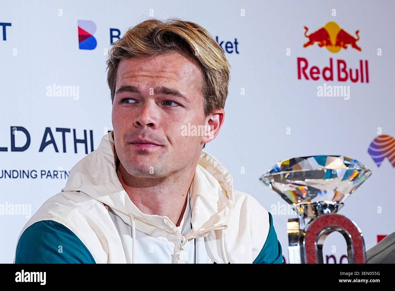 Oslo 20260609. Sondre Guttormsen at a press conference before the ...