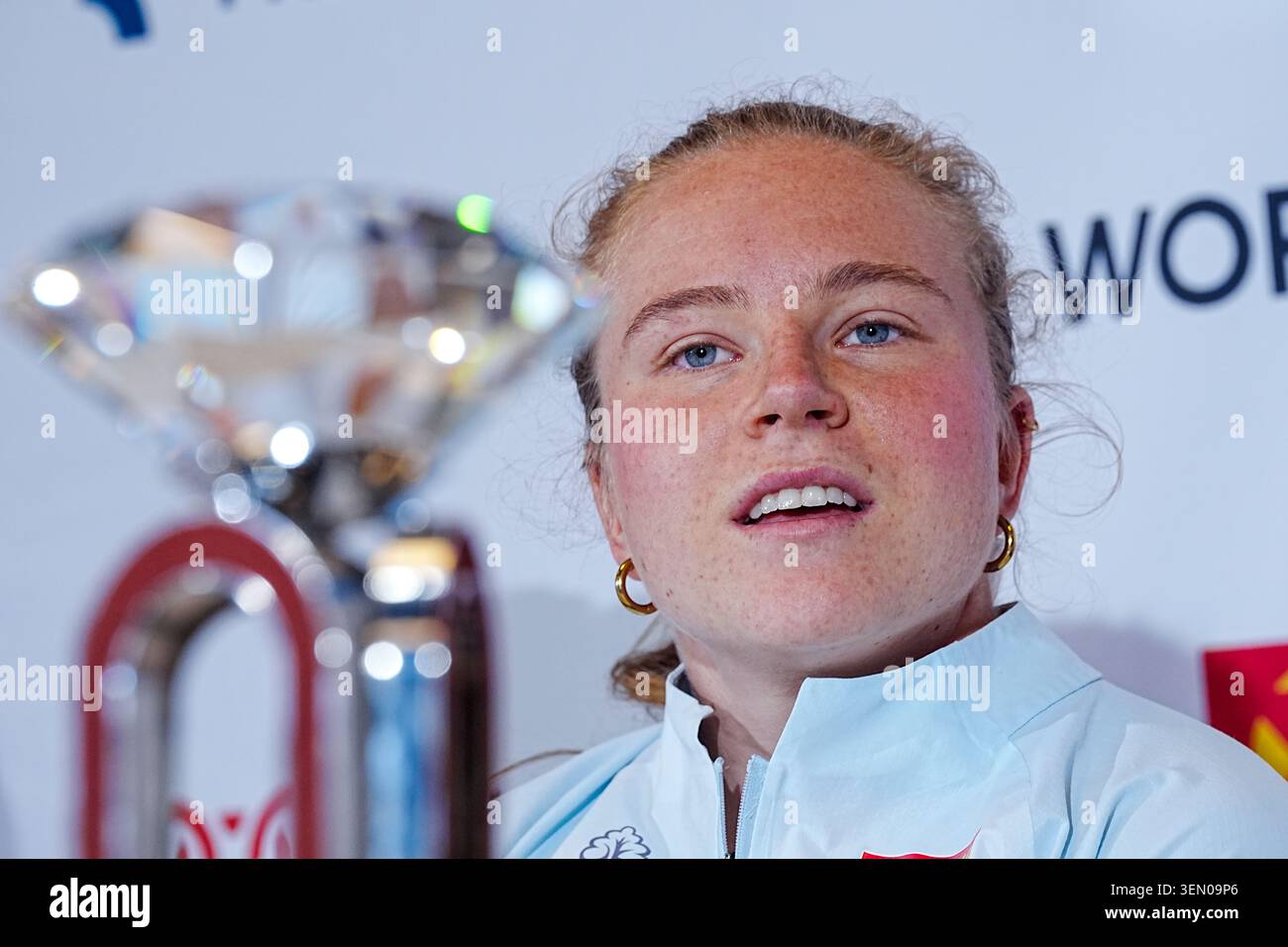 Oslo 20260609. Henriette Jaeger at a press conference before the ...