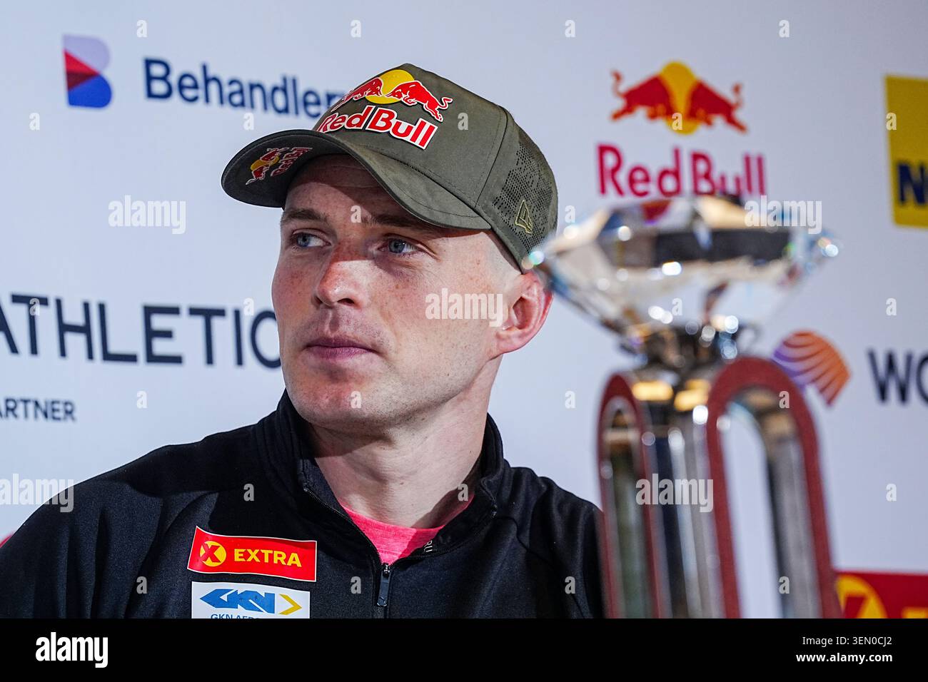 Oslo 20260609. Karsten Warholm at a press conference before the Bislett ...
