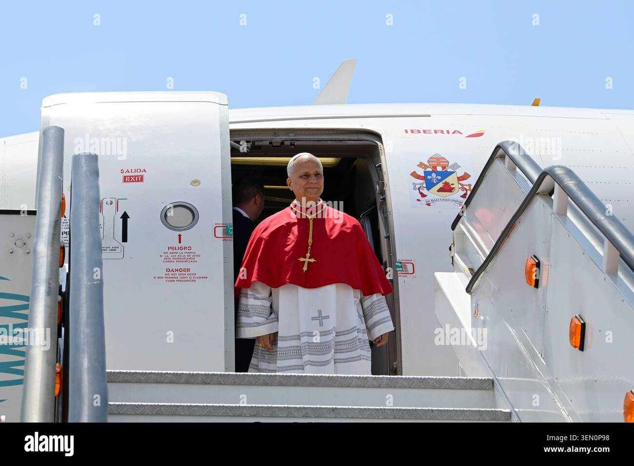 IPA85513236 - Spain, Vatican, 2026/6/9 Pope Leo XIV landed at the ...