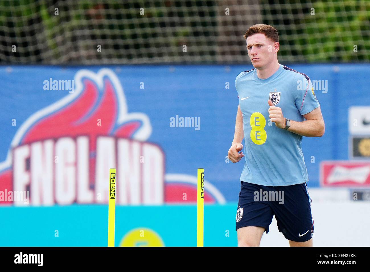 England's Elliot Anderson during a training session at Palm Beach ...