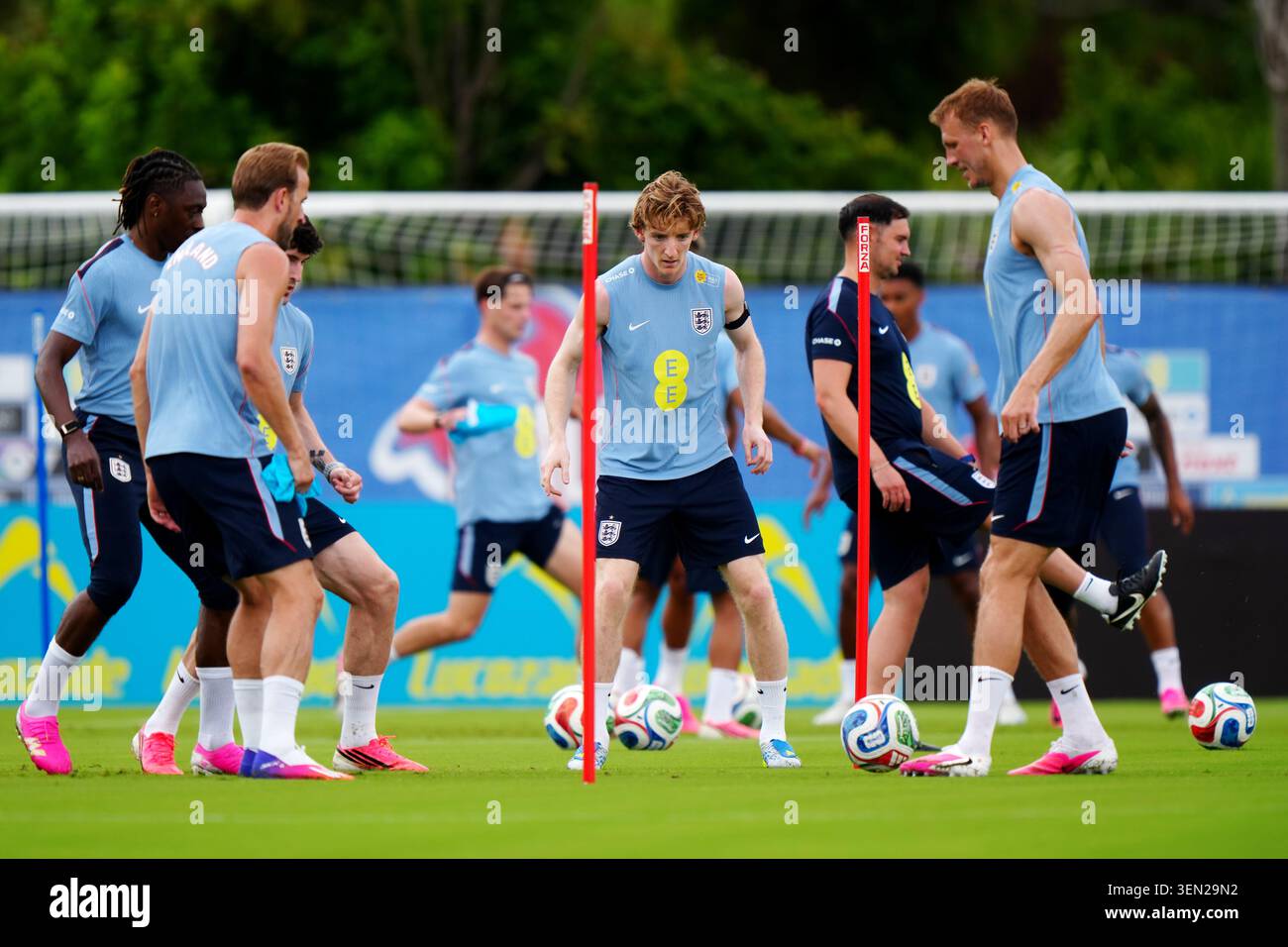 England's Anthony Gordon (centre) during a training session at Palm ...