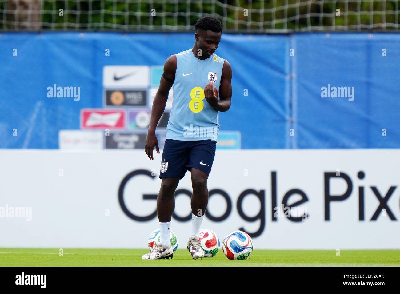 England's Bukayo Saka during a training session at Palm Beach Gardens ...