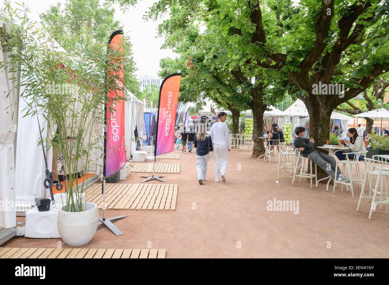 IPA85524467 - Entrance view during the Open Sopra Steria de Lyon 2026 ...