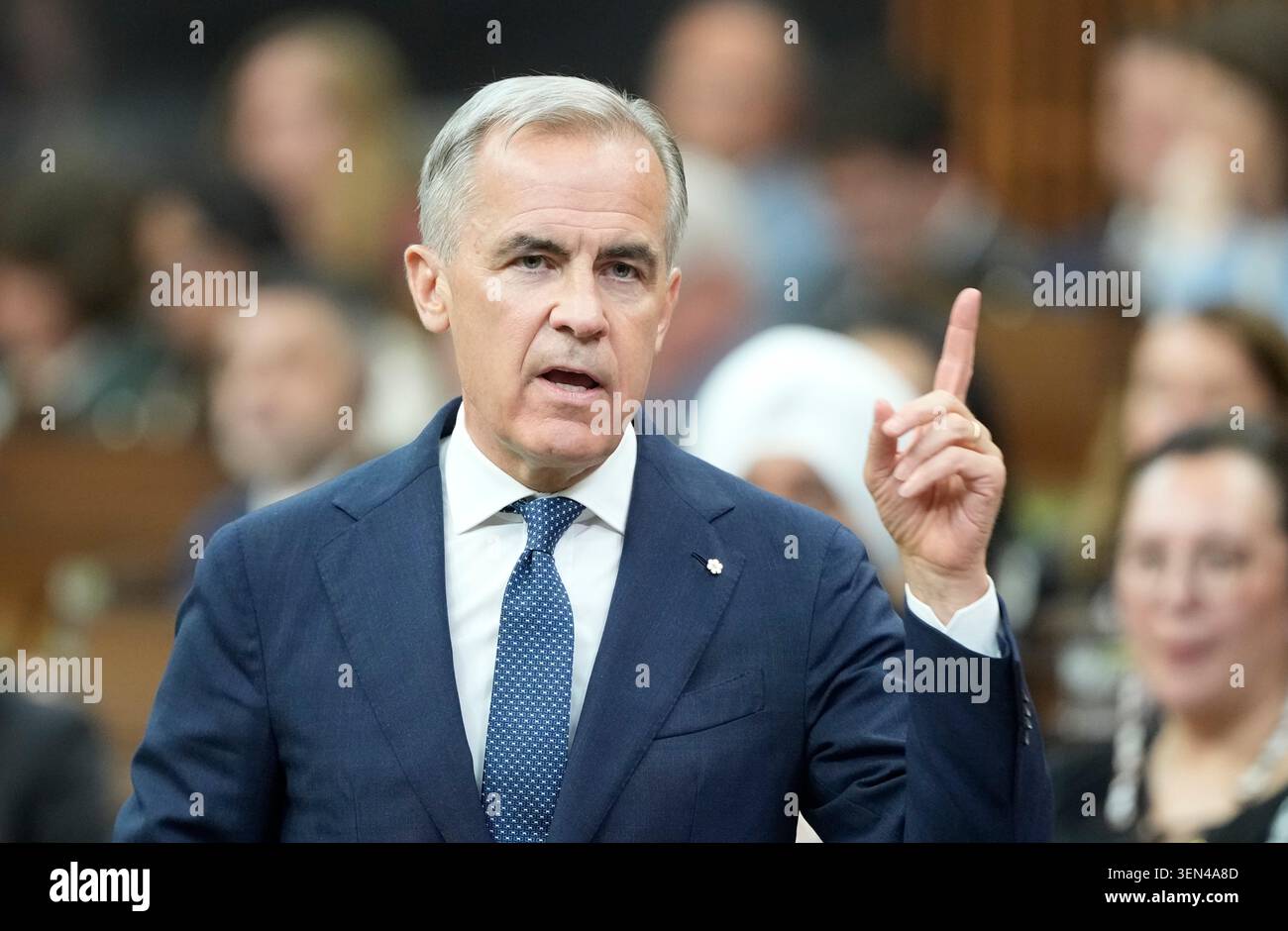 Prime Minister Mark Carney rises during Question Period on Parliament ...