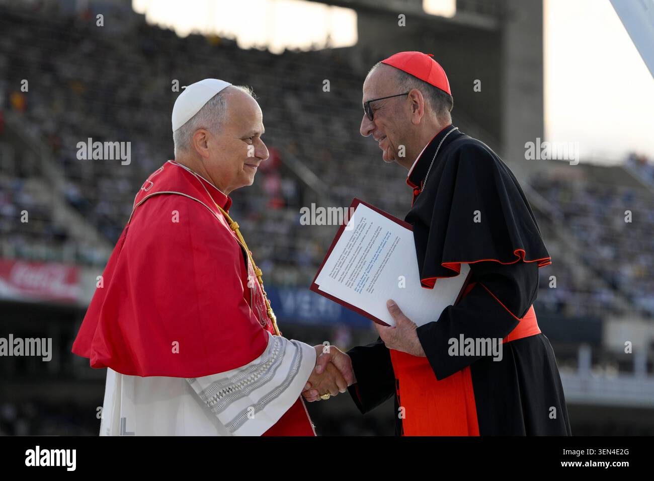 IPA85527984 - Spain, Vatican, 2026/6/9 Pope Leo XIV attend a prayer ...