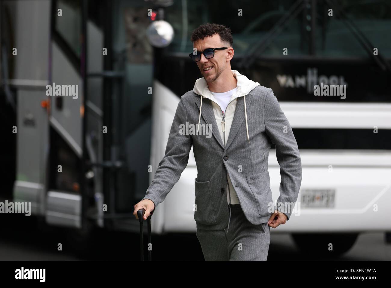 Ivan Perisic of Croatia arrive at AKA Hotel on June 09, 2026 in ...