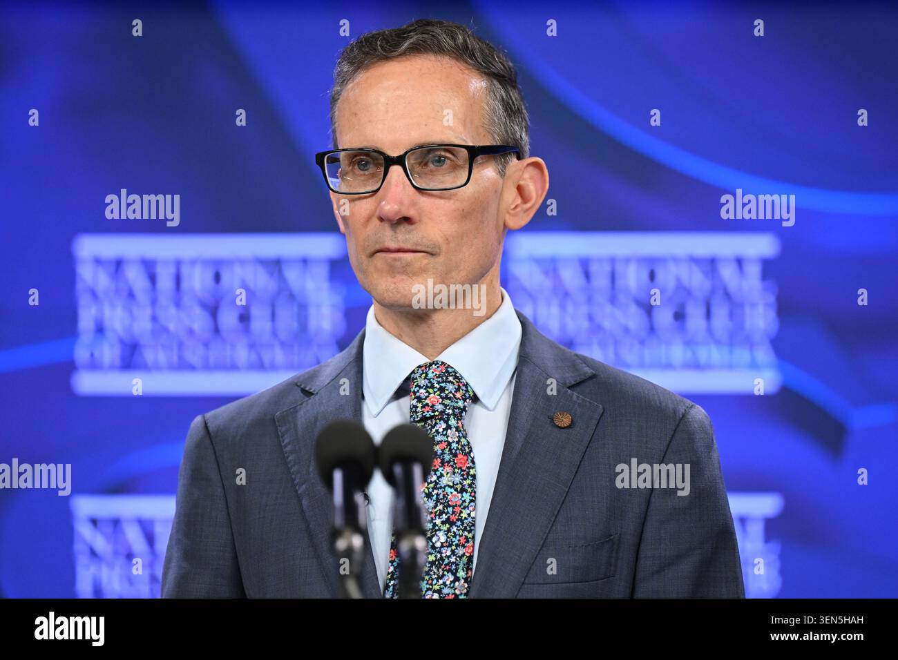 Assistant Treasurer Andrew Leigh addresses the National Press Club in ...