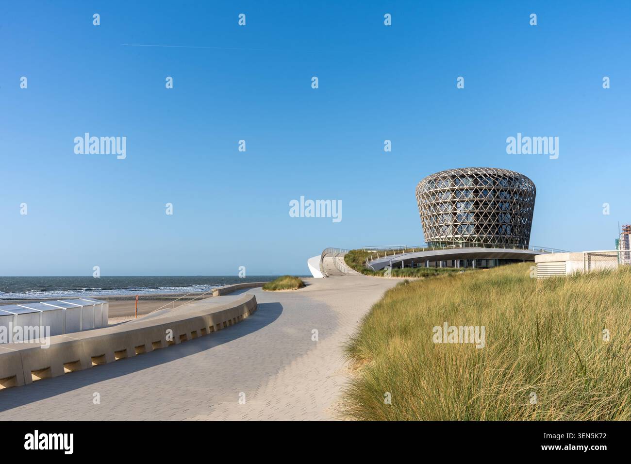 Middelkerke, Belgium - May 15, 2025: Modern Architecture of Casino ...