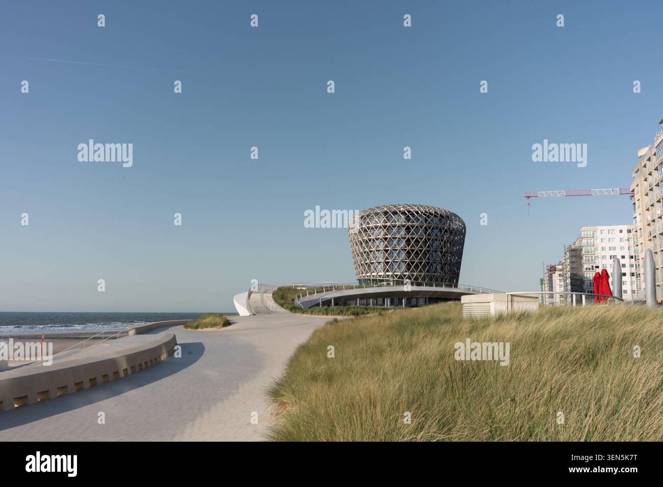 Middelkerke, Belgium - May 15, 2025: Modern Architecture of Casino ...