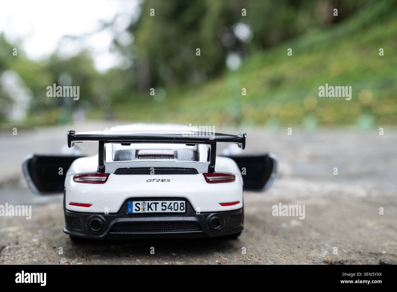 Chiang Mai, Thailand - June 8, 2026 : White Porsche 911 GT2 RS 2018 ...