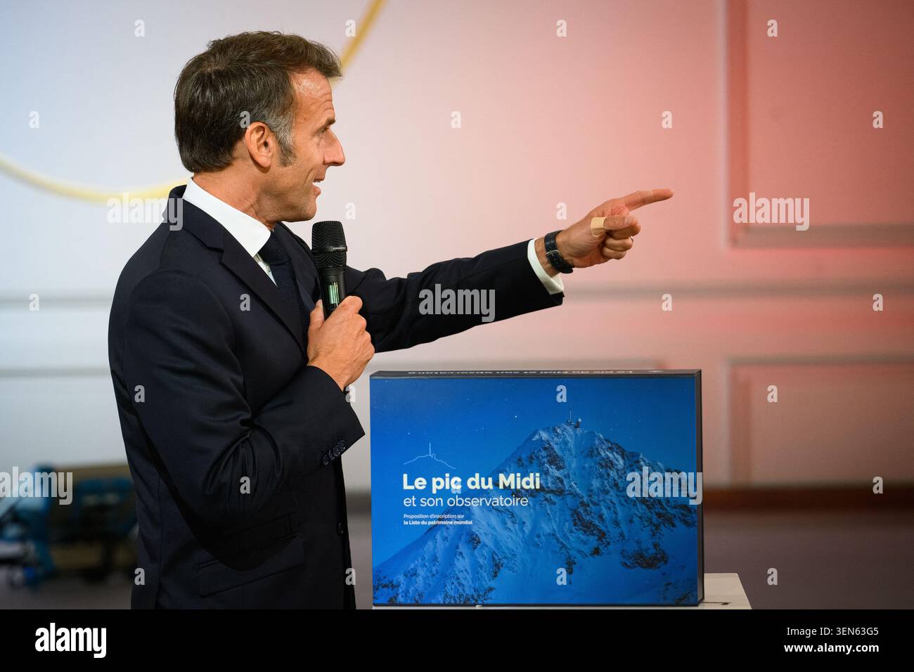 President Emmanuel Macron receives the nomination dossier for the Pic ...