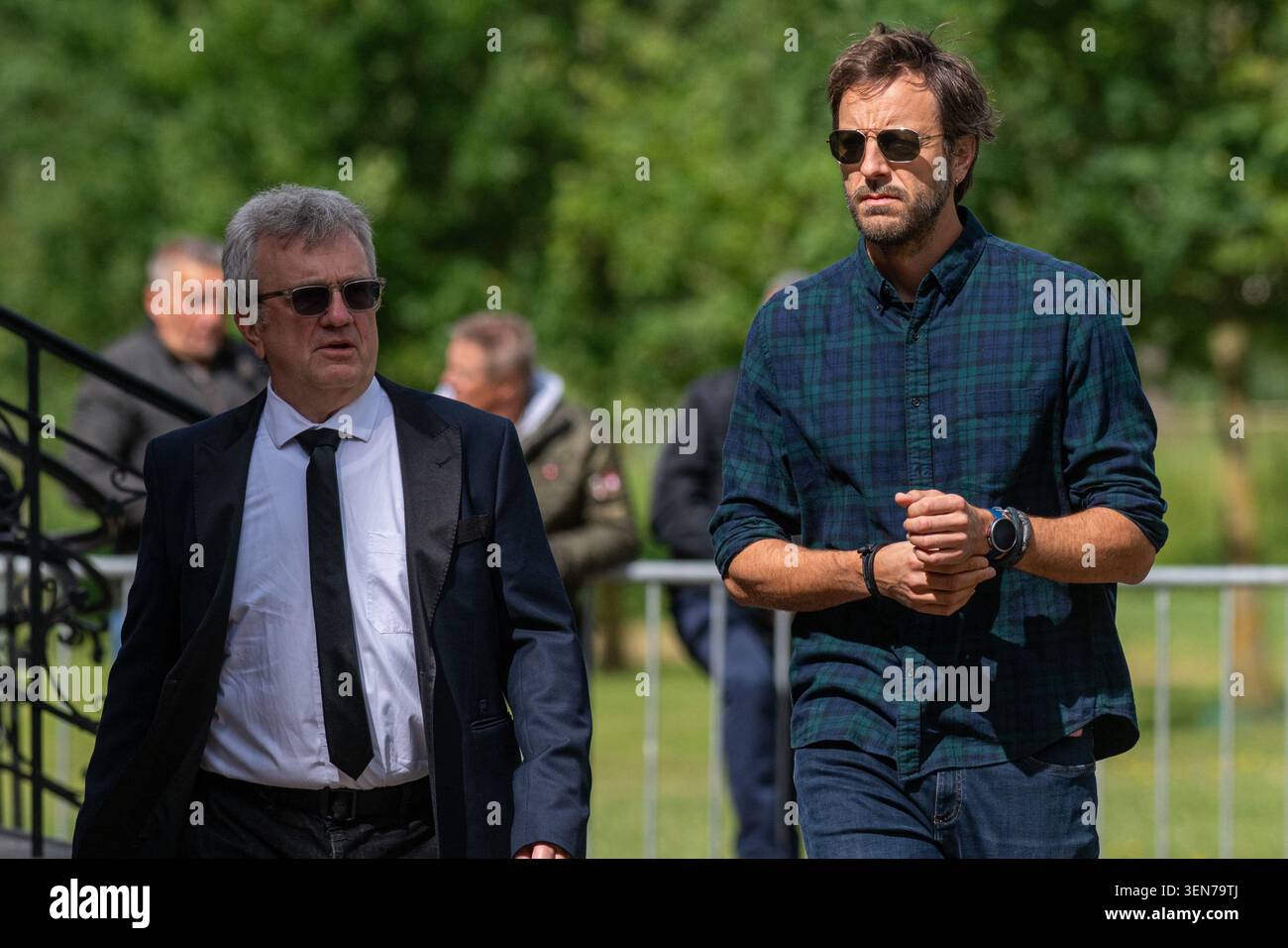 Belgian TV personality Guga Baul aka Laurent Gaëtan Bailleul (R) is ...