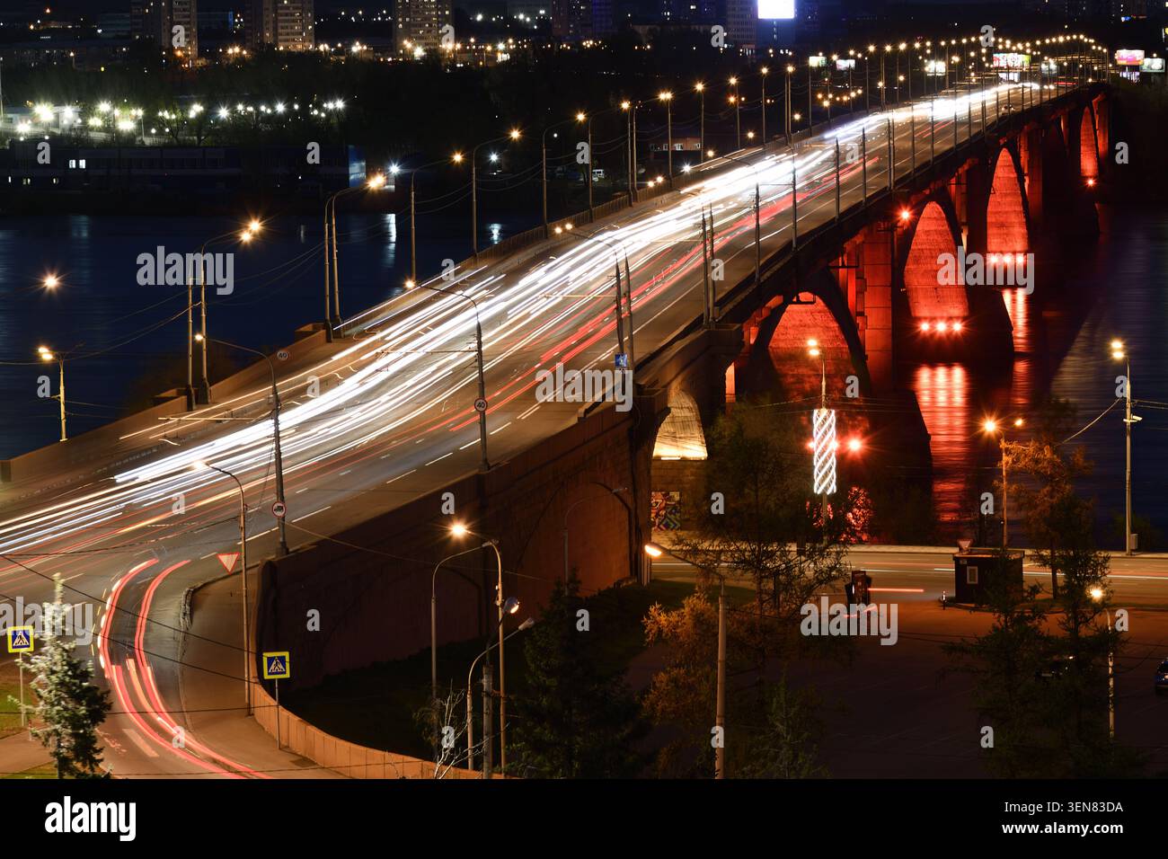 Krasnoyarsk, Russia - May 21, 2026: View from above on the Kommunalny ...