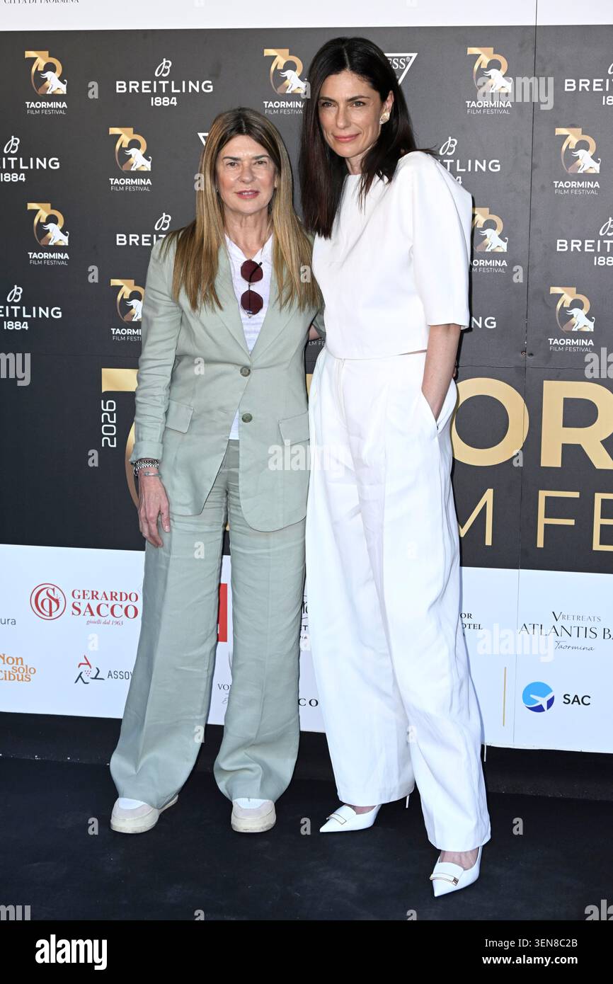 Elvira Amata, Anna Valle 72nd Taormina Film Festival Photocall of the ...