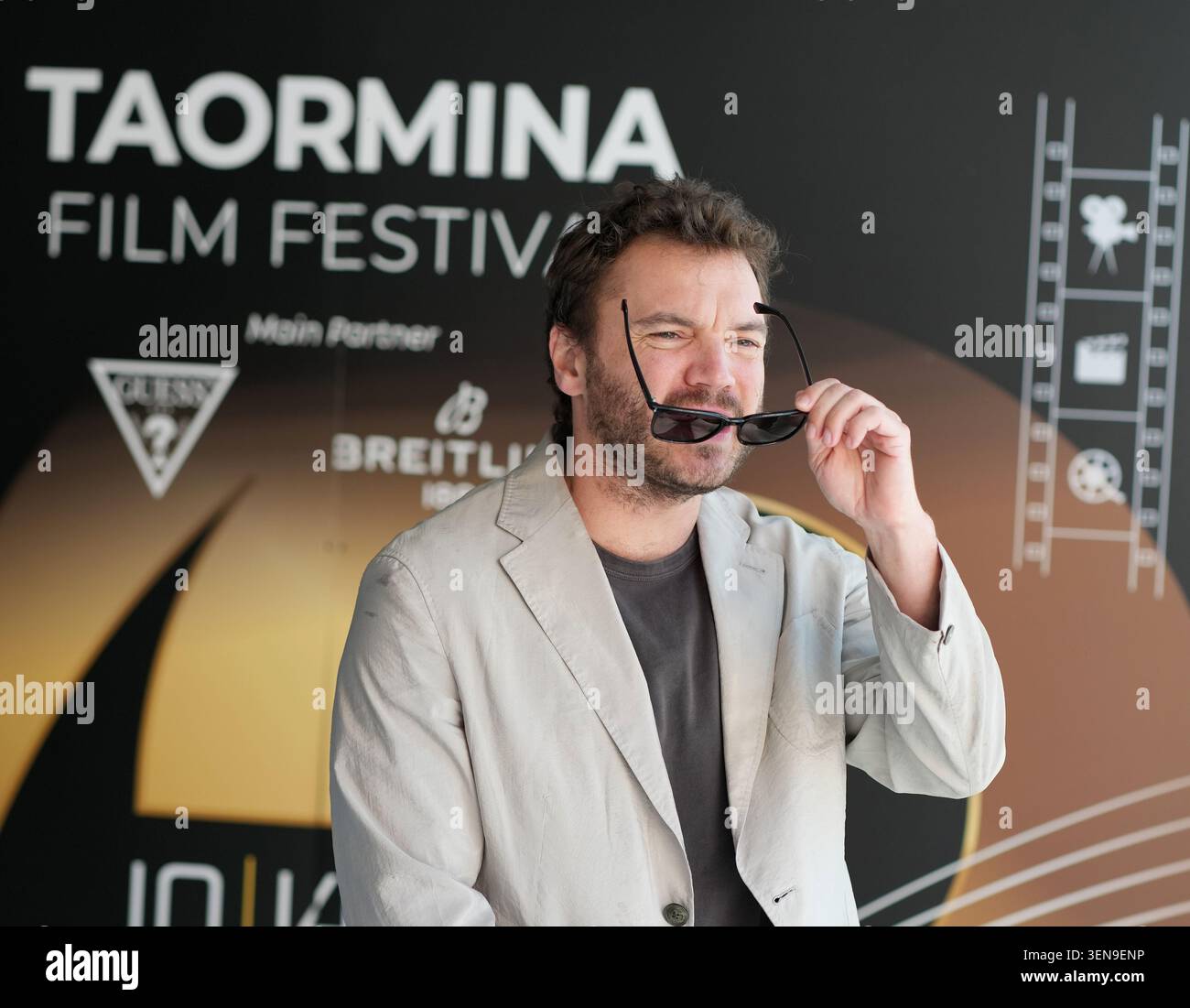 Emile Hirsch attends the 72nd Taormina Film Festival in Taormina, Italy ...