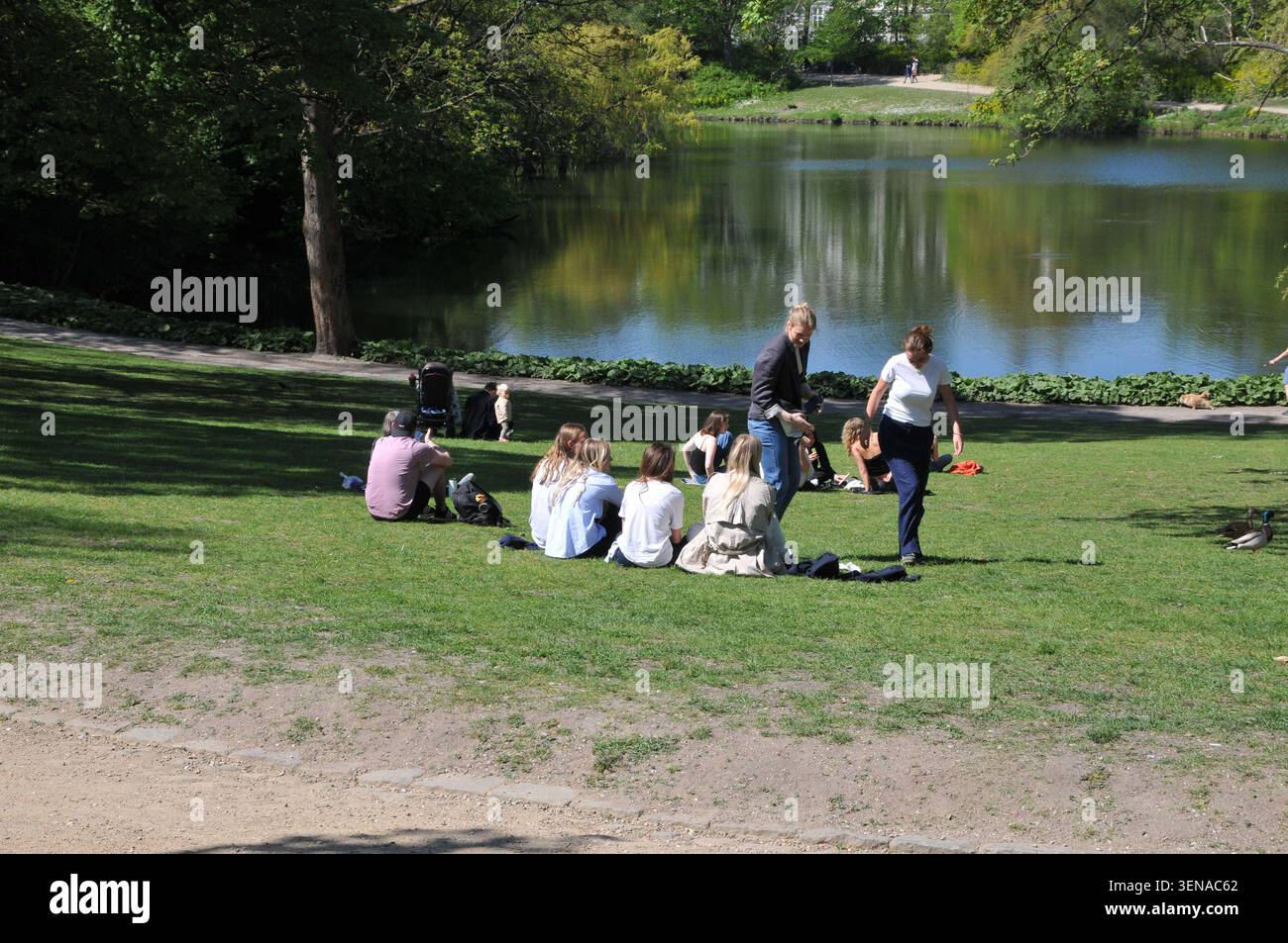 Copenhagen /Denmark/12 May 2023/People enjoy sun shine day in danish ...