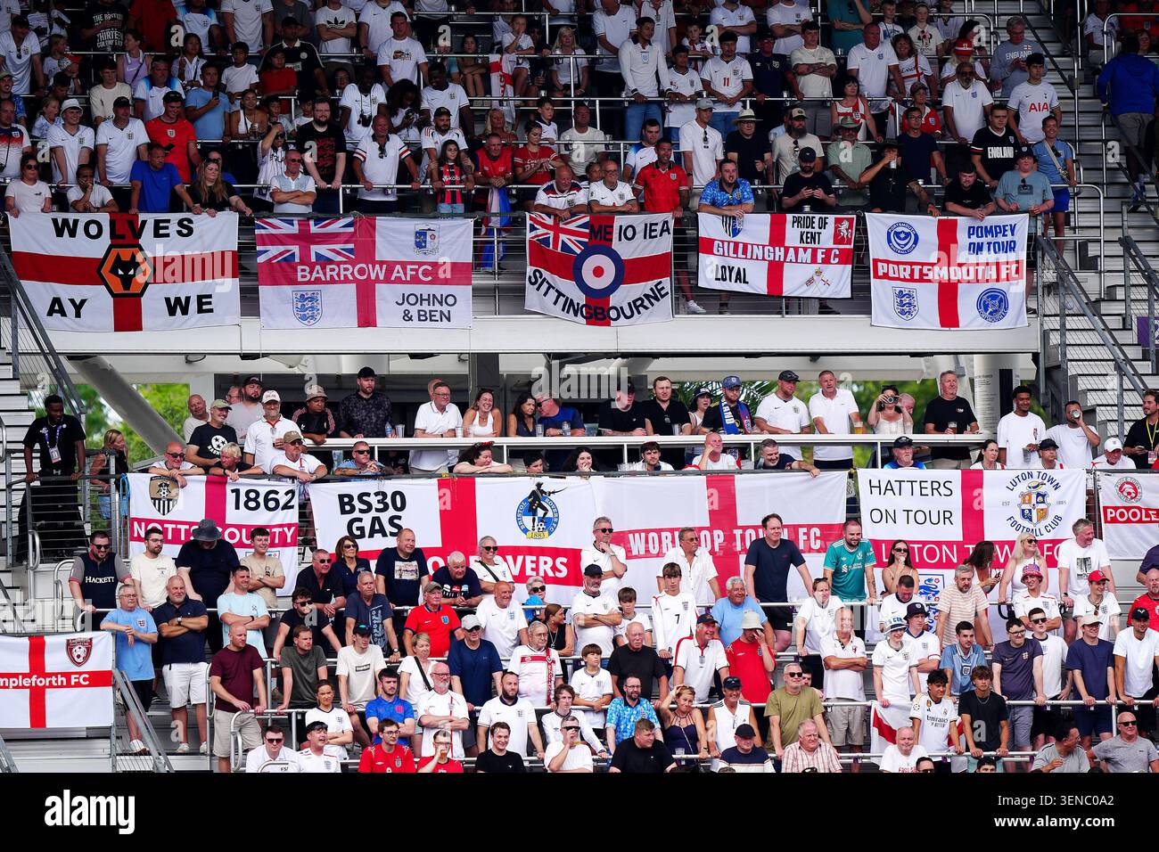 England fans during the international friendly match at the Inter&Co ...