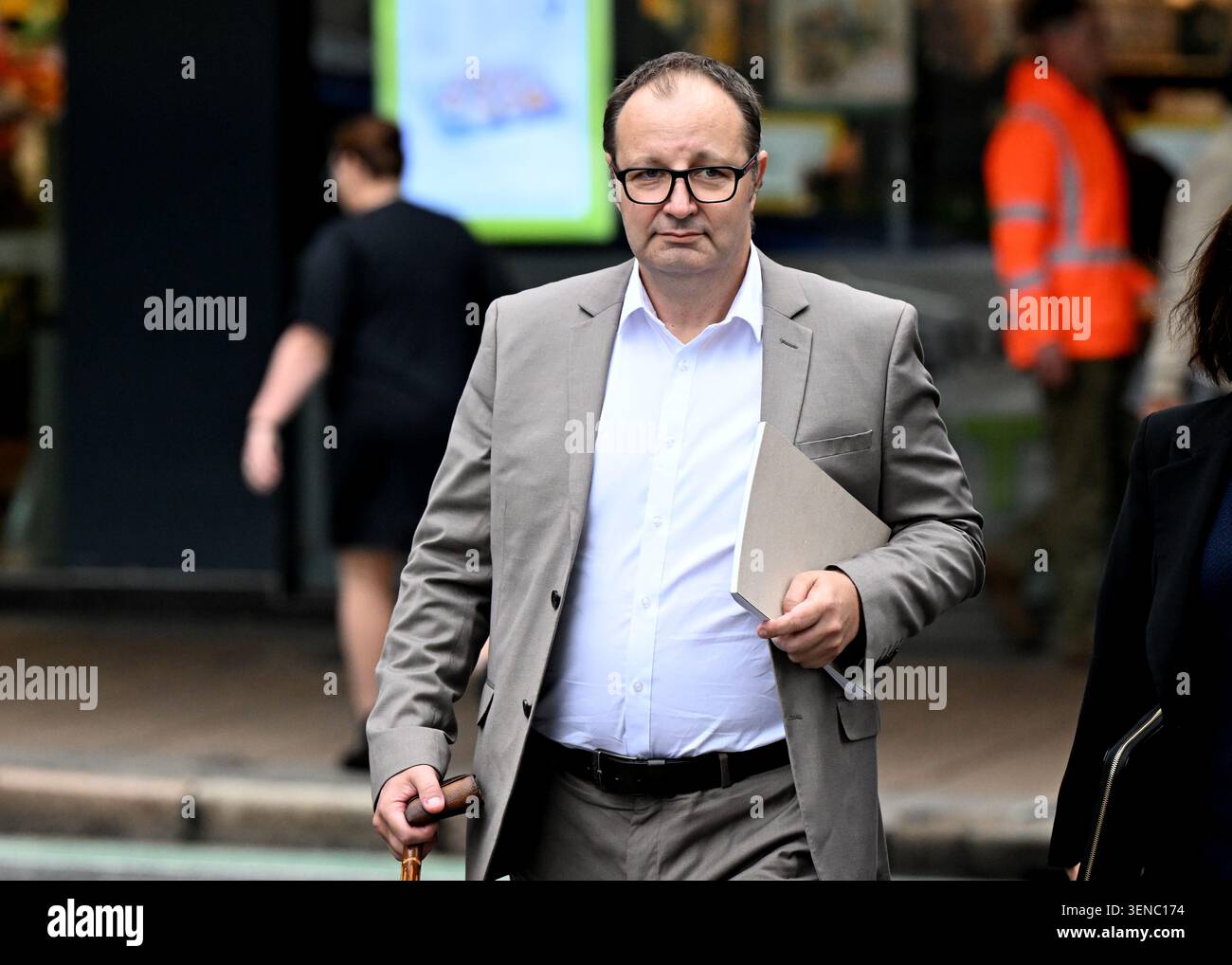 Mark Sheridan Waden is seen arriving at the Brisbane Supreme Court in ...