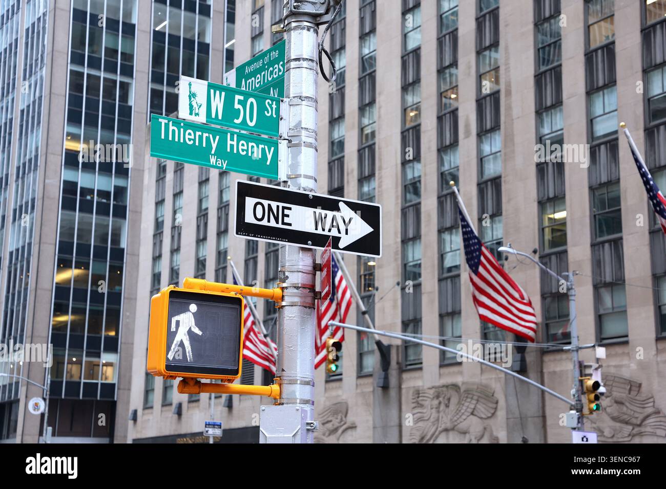 French/Arsenal soccer player legend Thierry Henry way street sign ...