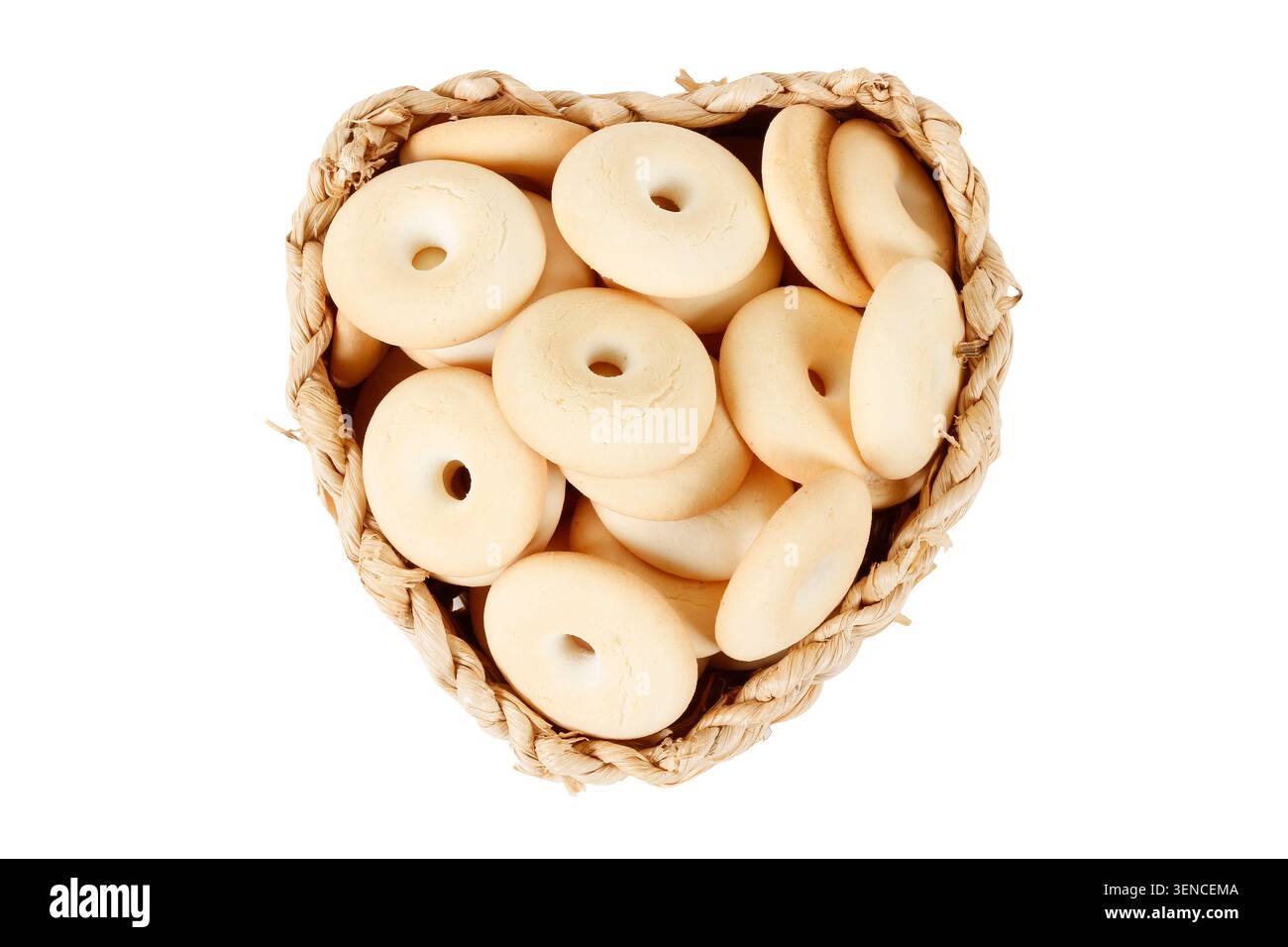 Homemade Brazilian Coconut Cookie, Sequilho de Coco, Isolated on White ...