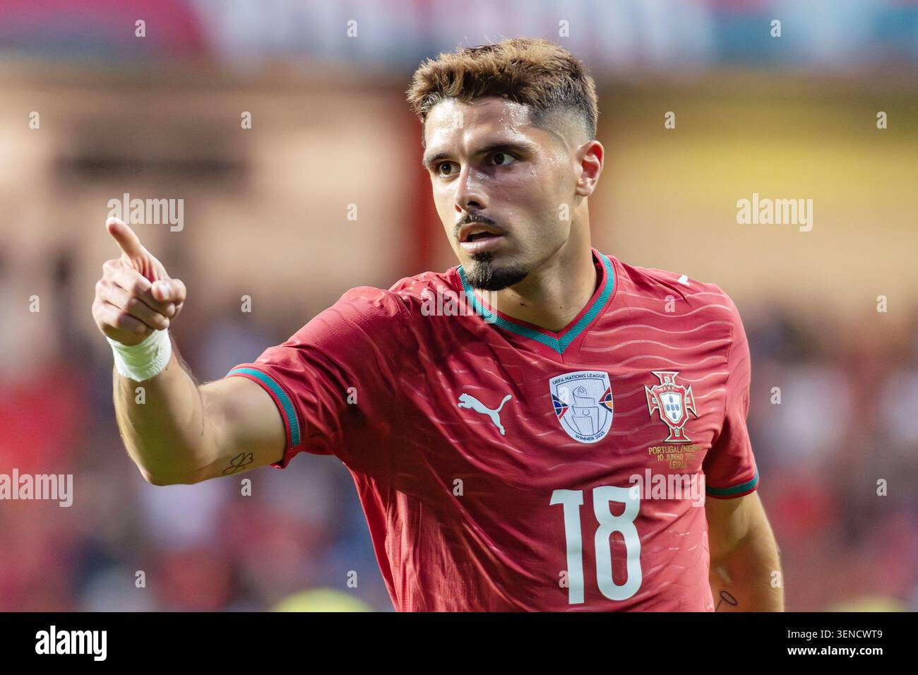 IPA85565907 - Pedro Neto of Portugal celebrates his goal 1-0 during the ...