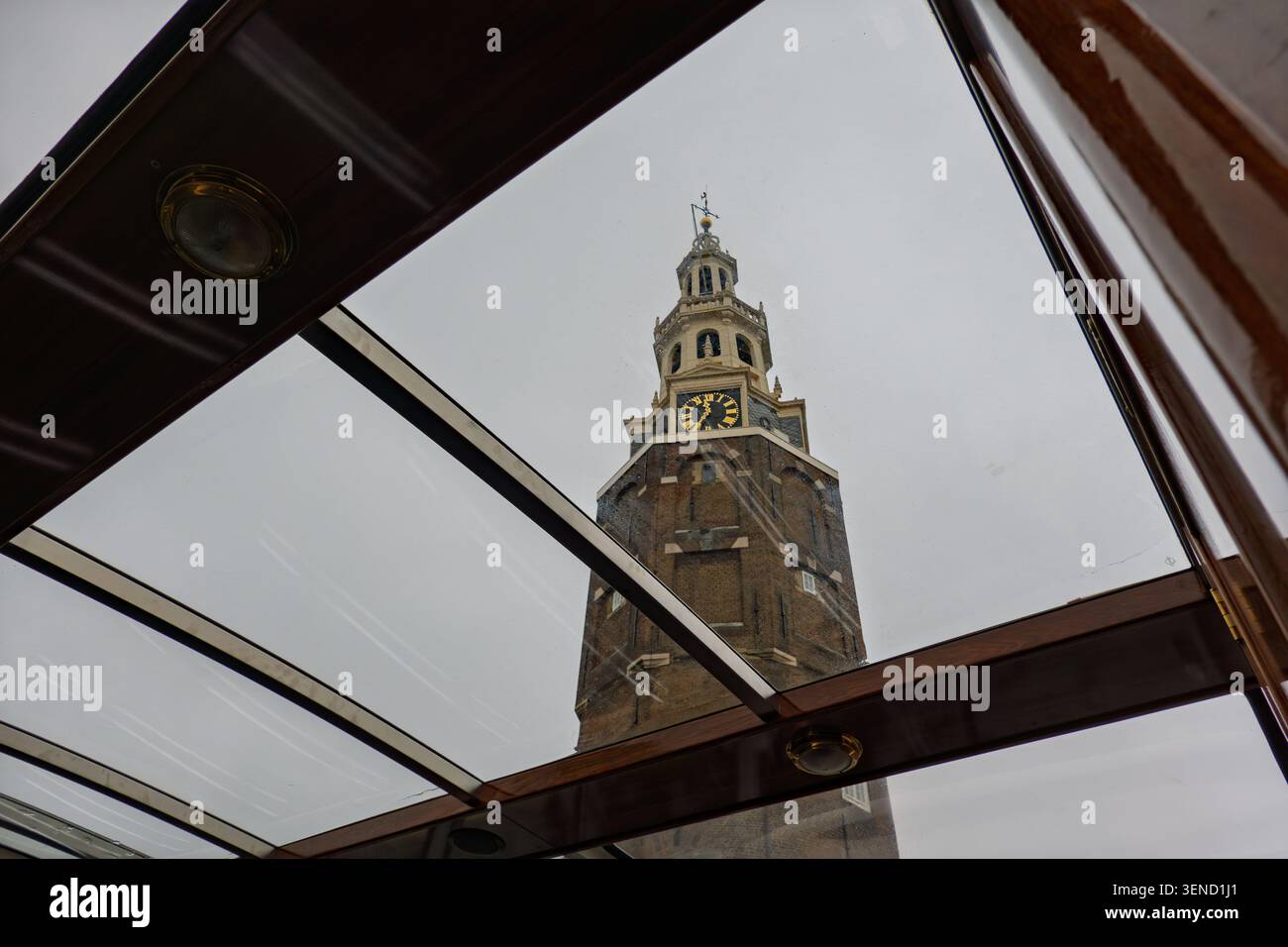 AMSTERDAM, NETHERLANDS - APRIL 2, 2026: Historic Montelbaanstoren tower ...