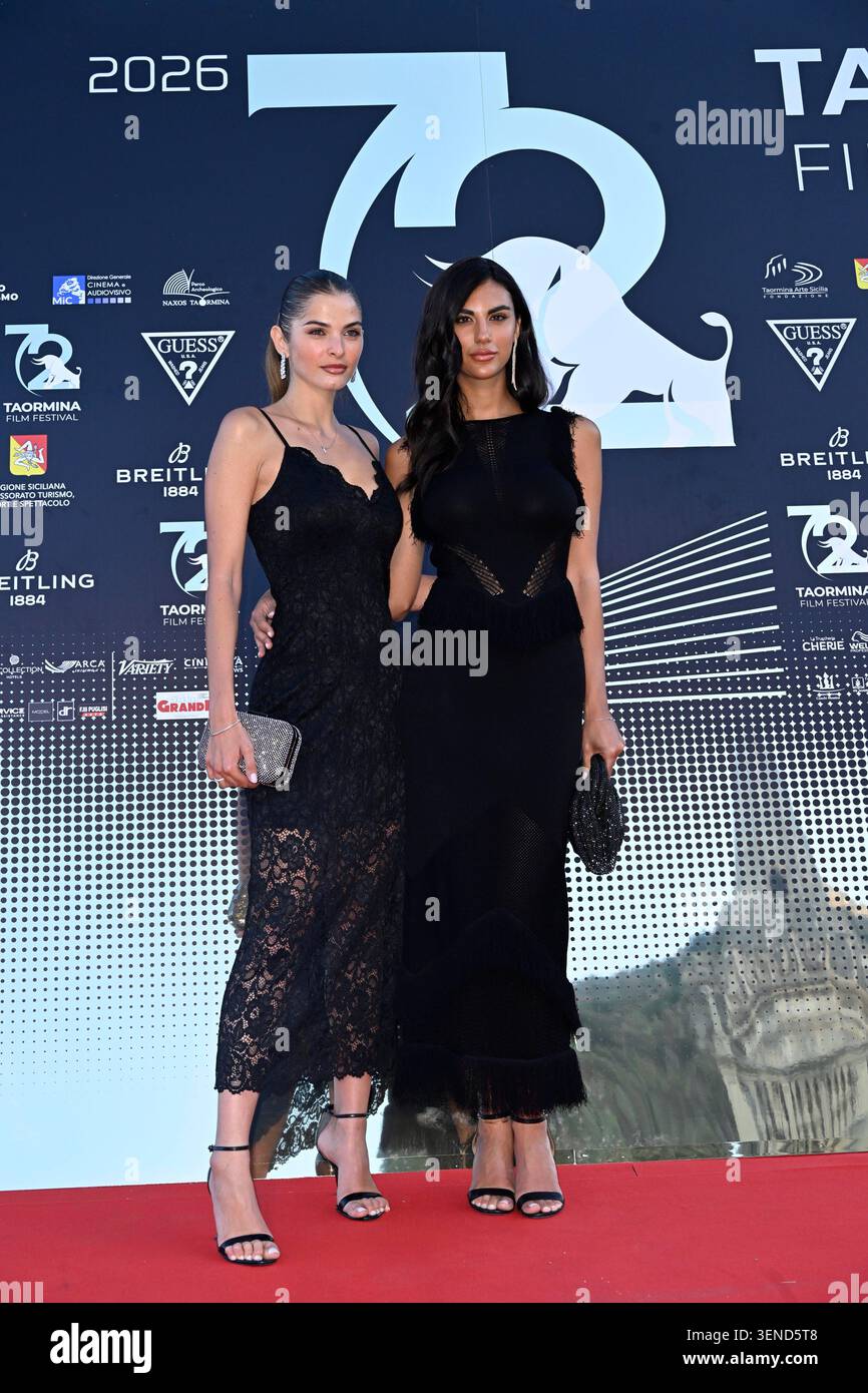Seyla Zanon , Alessia Uva 72nd Taormina Film Festival Opening Evening ...
