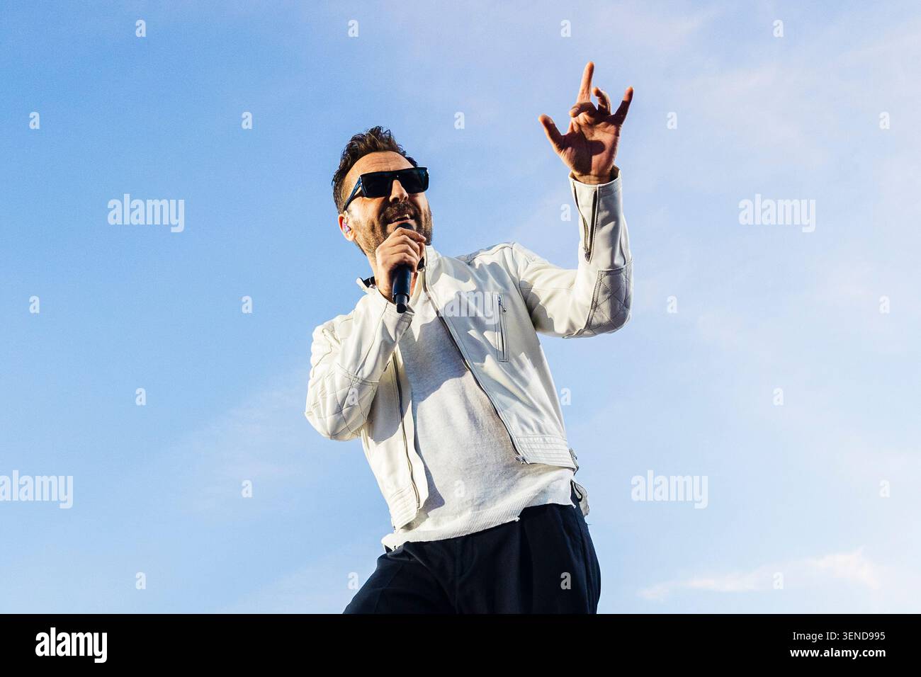 Cesare Cremonini performs live at Ippodromo La Maura in Milan, Italy ...